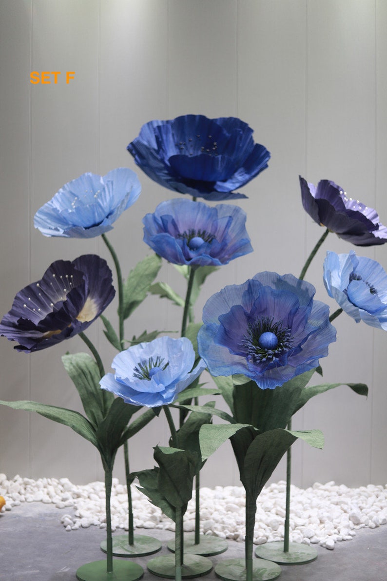 Free-standing Giant Paper Flower Set Party/wedding/event - Etsy