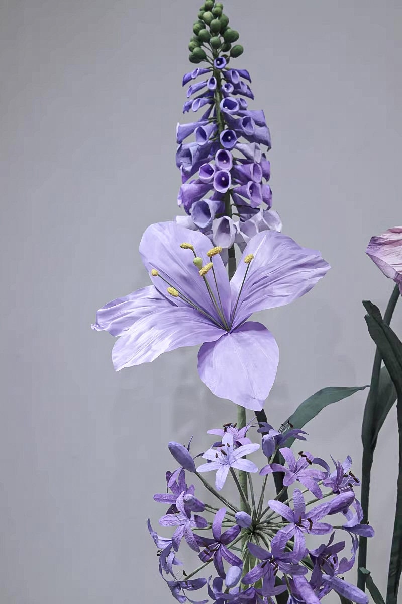 Royal Lavender Splendor Handcrafted Flower Set Event/party/wedding ...