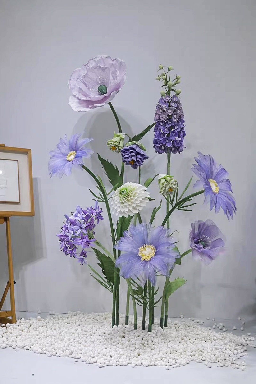 Royal Lavender Splendor Handcrafted Flower Set- Event/party/wedding ...