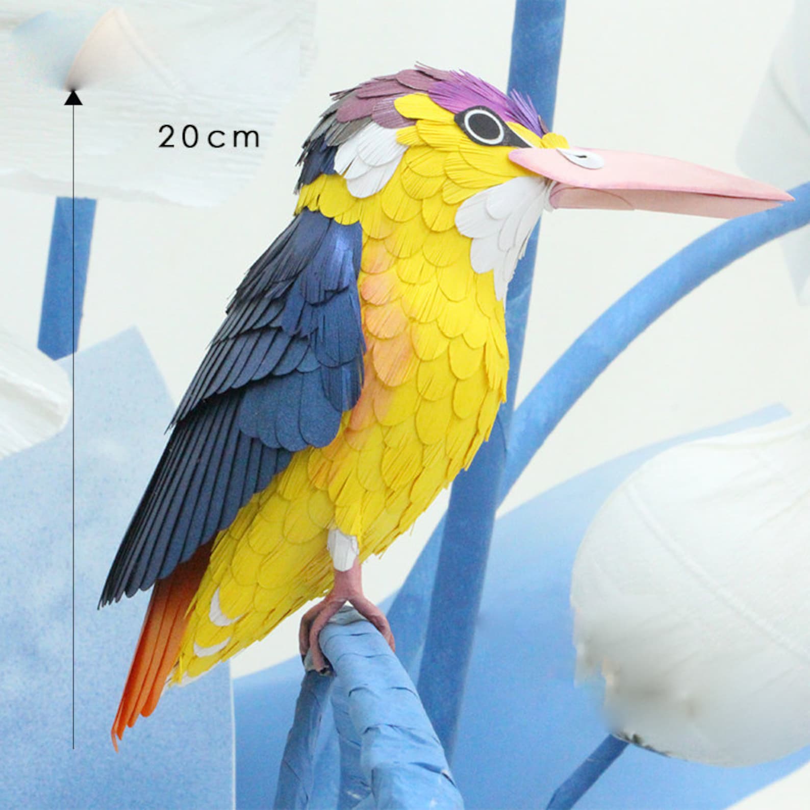 Hand Crafted Paper Birds- Jungle Installation Window Display - Retail ...