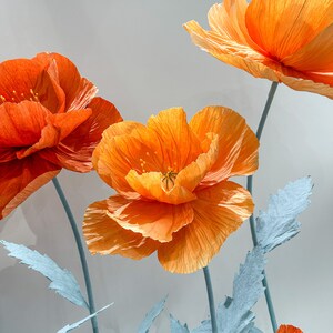 Spring/summer Freestanding Giant Poppy Flower Set- Window Display ...