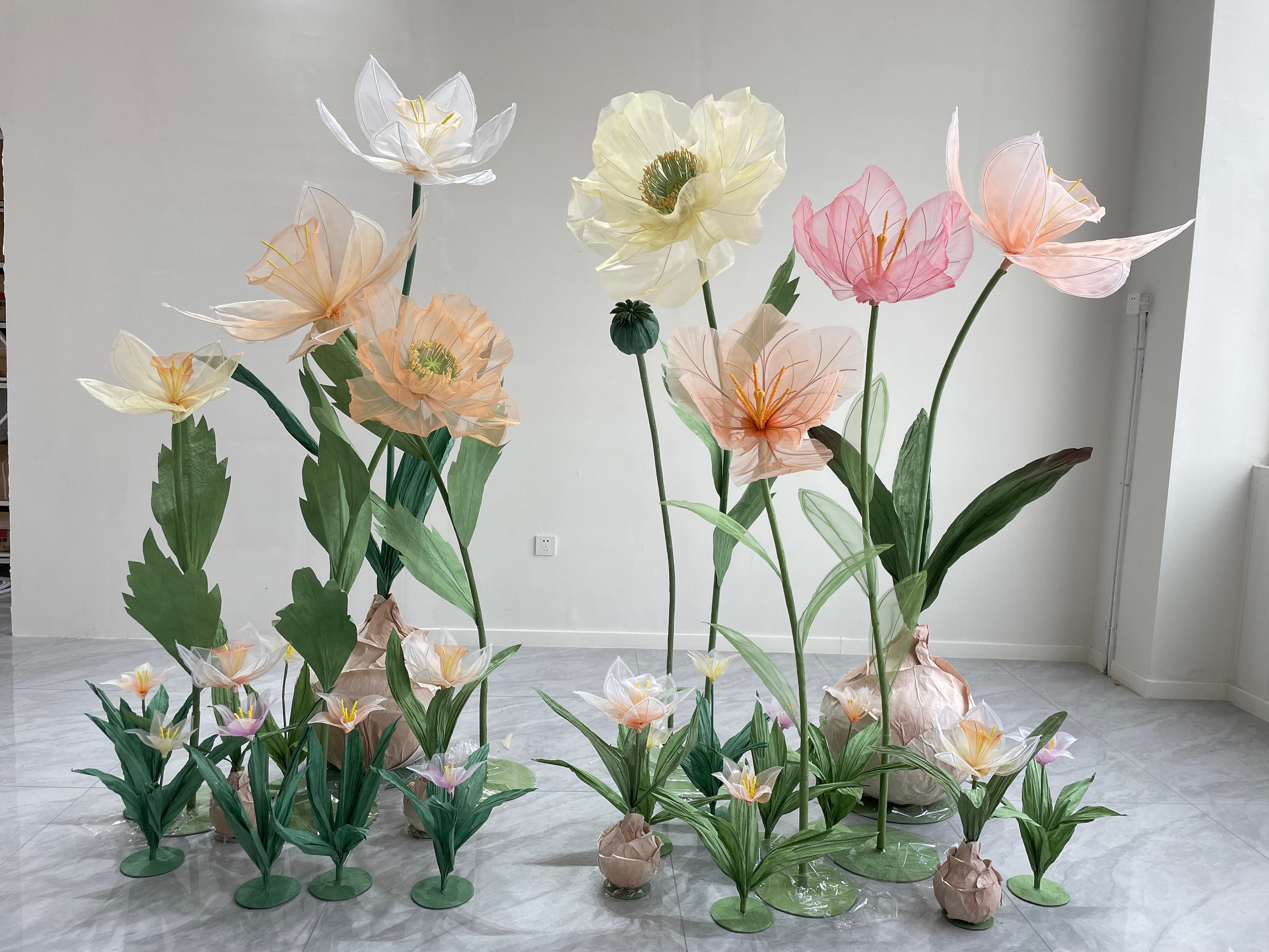 Spring Giant Freestanding Silk Organza Flower - Etsy