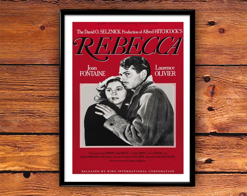 Rebecca Movie Alfred Hitchcock Posters Download Hitchcock Etsy