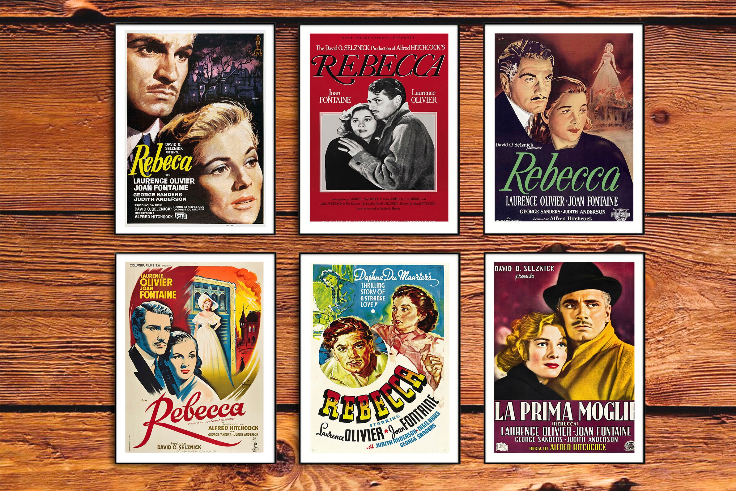 Rebecca Movie Alfred Hitchcock Posters Download Hitchcock Etsy