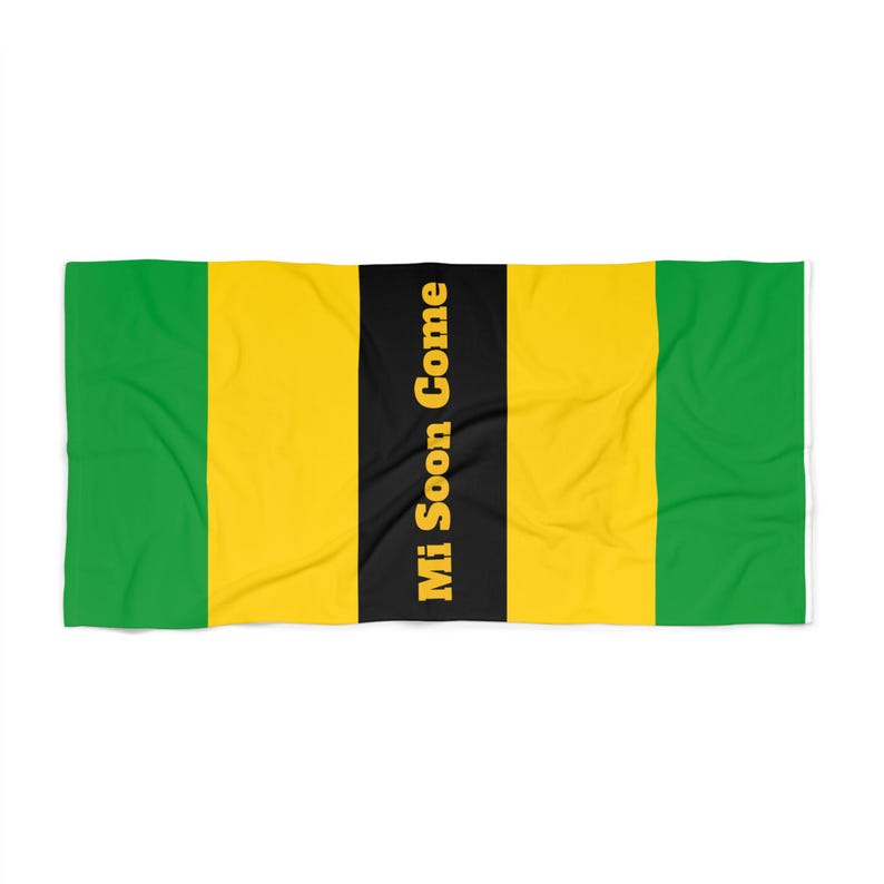Mi Soon Come Jamaican Beach Towels - Etsy