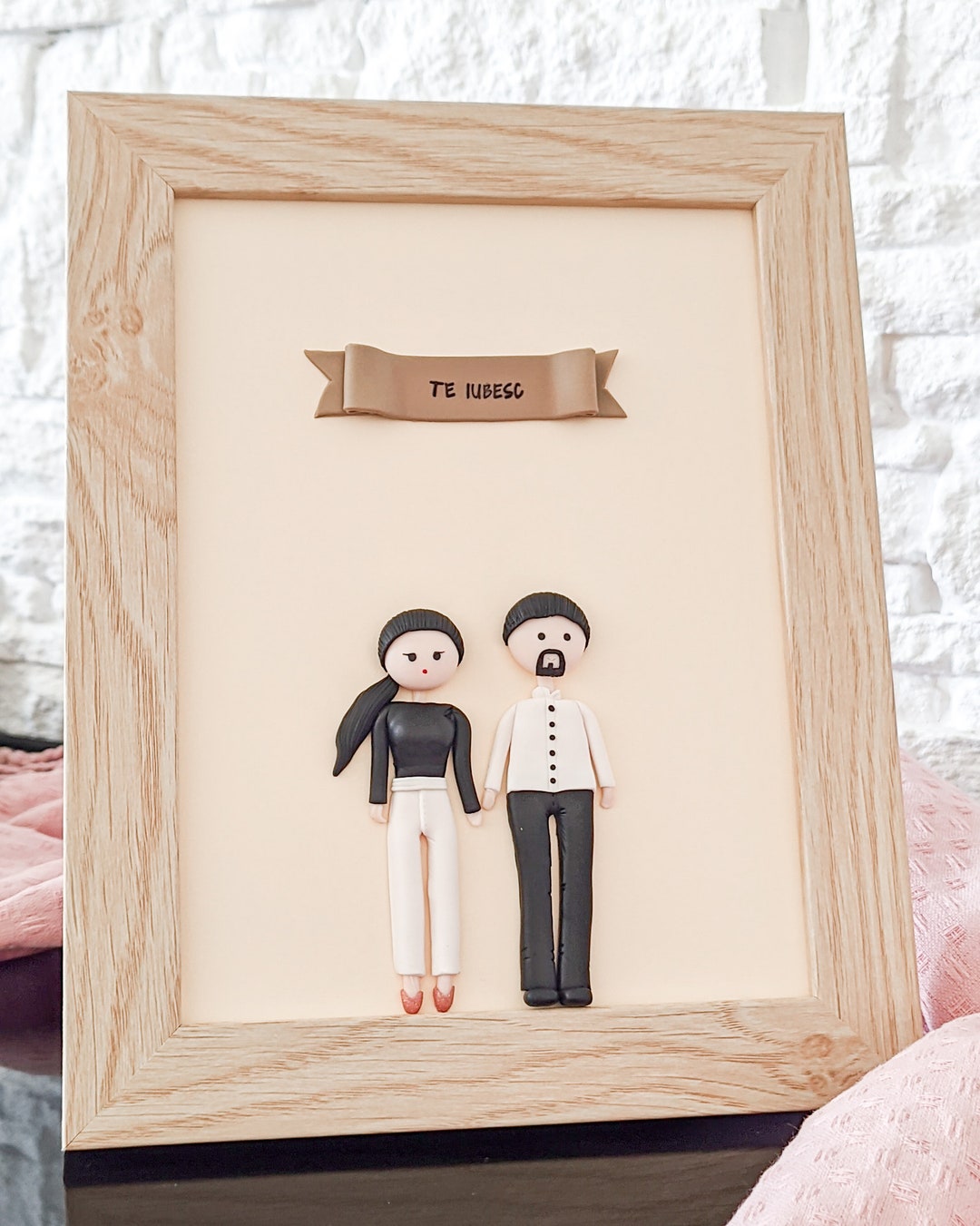 Personalized Frame With Couple From Photo, Human Miniature, House ...