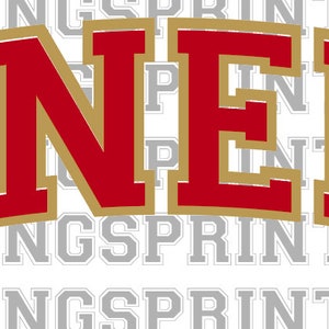 Niners SVG Files (straight or Arc) - Etsy