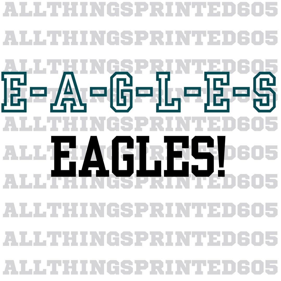 E-A-G-L-E-S Eagles SVG File - Etsy