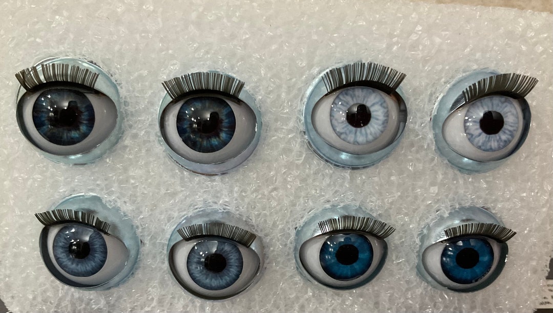 Custom Doll Eyes Blinking Open/close Eyes Multi Pack 4 Pack BLUE - Etsy