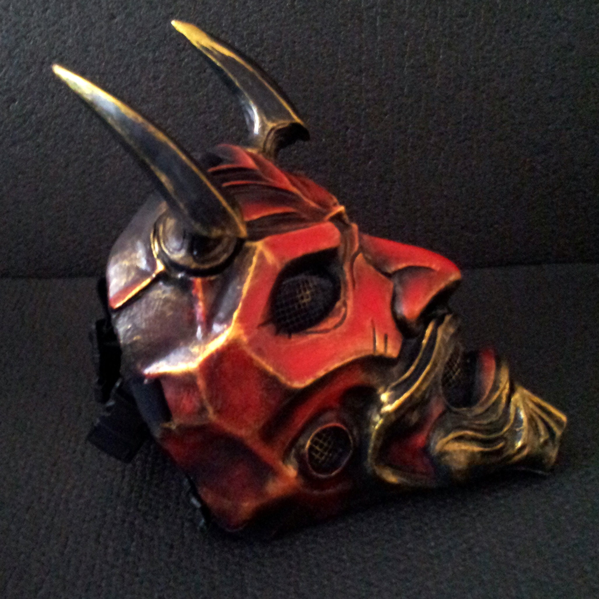 Oni Máscara Asesino Demonio Demonio Hogar Decoración Pared | Etsy