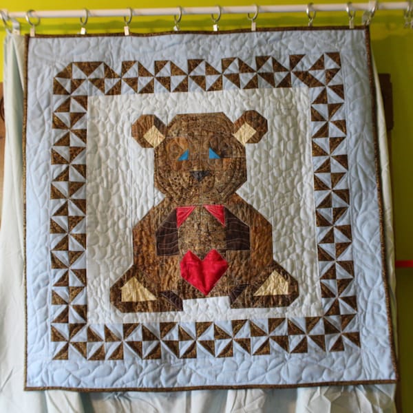 Teddy Bear Hand Quilting Pattern - Etsy