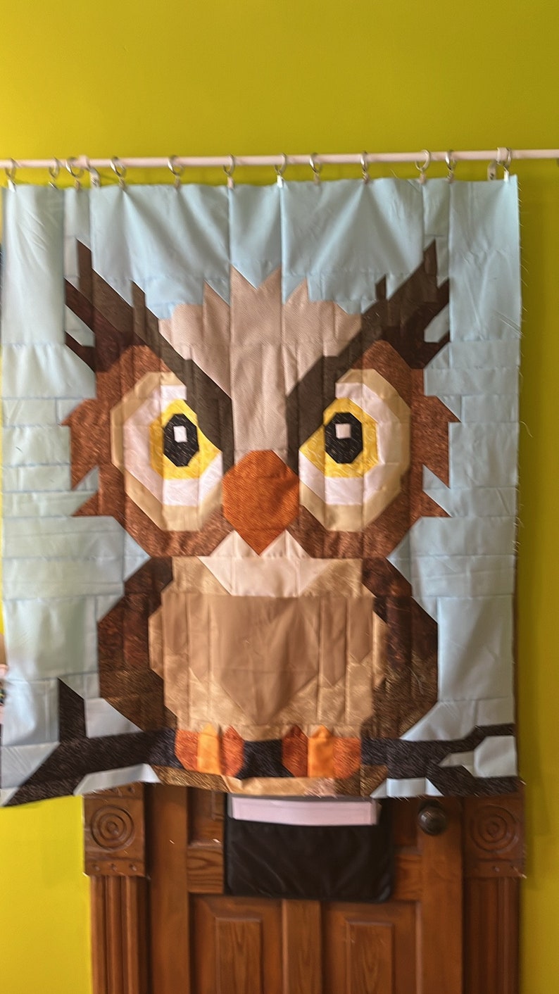 Owl on a Branch Quilt Pattern - Digital Pattern - Etsy