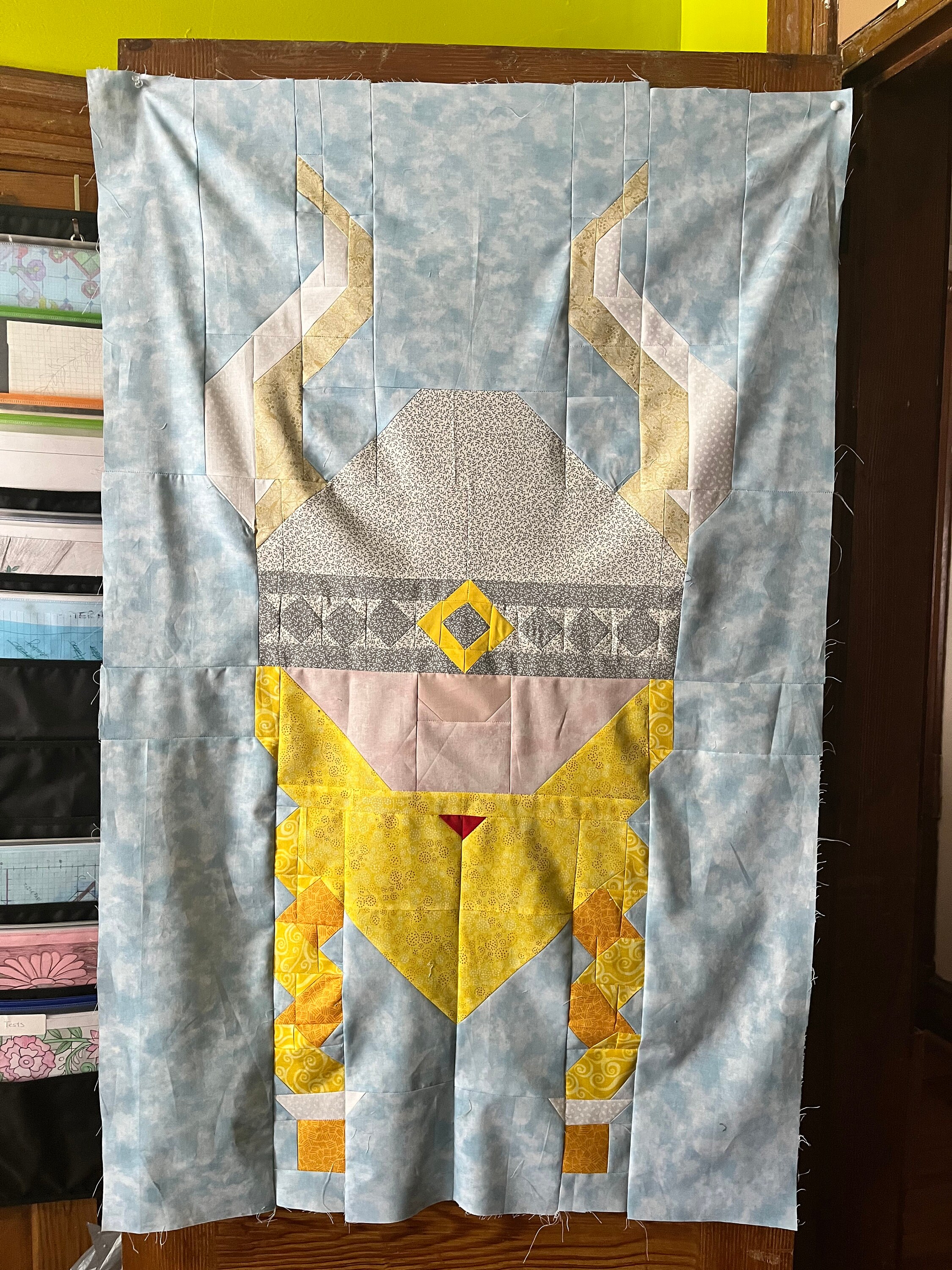 Viking Face Block - Etsy