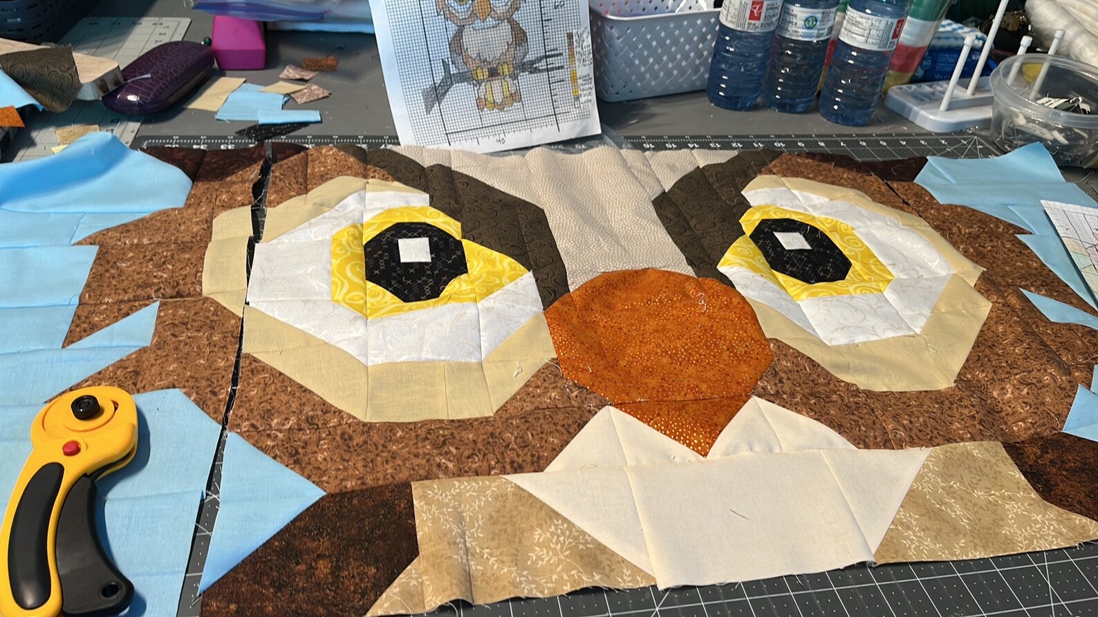 Owl on a Branch Quilt Pattern - Digital Pattern - Etsy