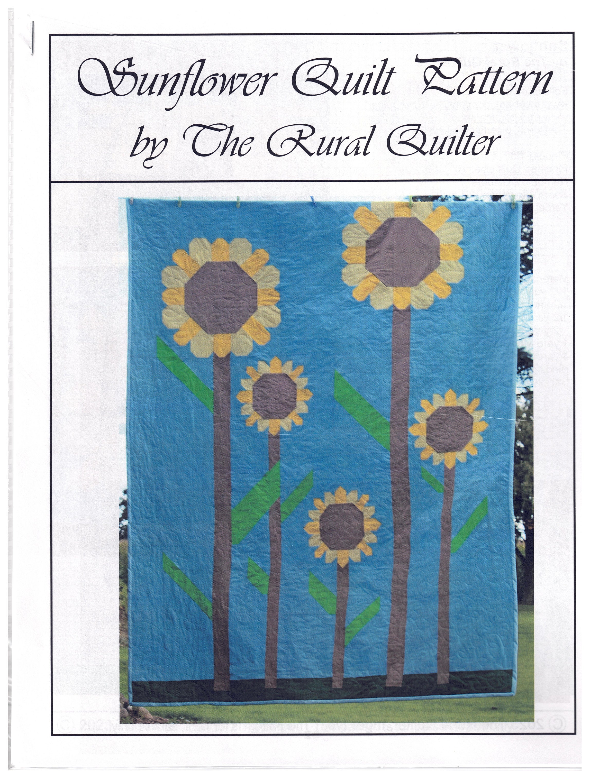 Sunflower Quilt - Etsy
