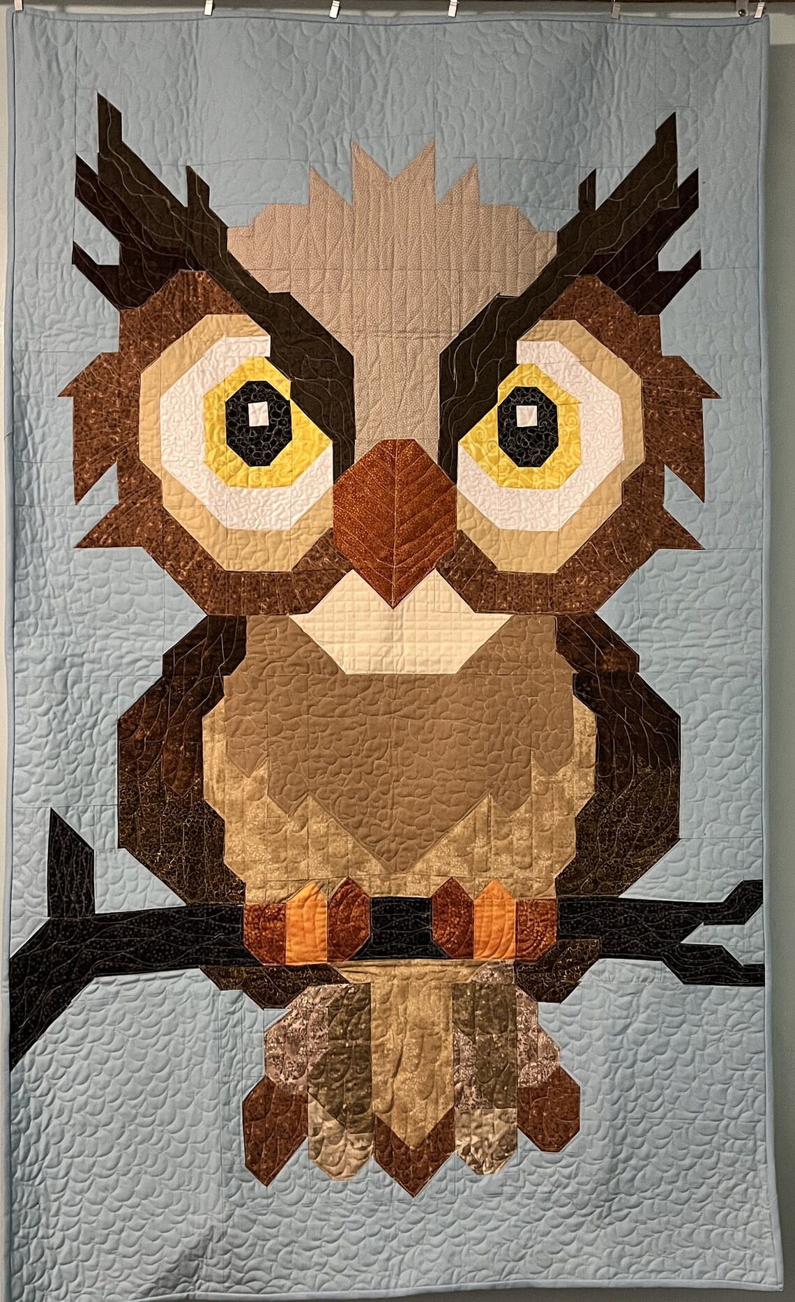 Owl on a Branch Quilt Pattern Digital Pattern - Etsy