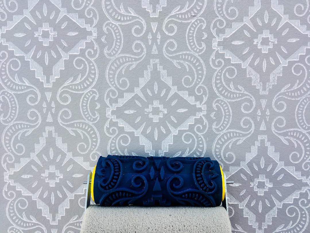 Paint Rollerno34,fresh AIR, Pattern, Rubber Decor Roller, 15cm ...