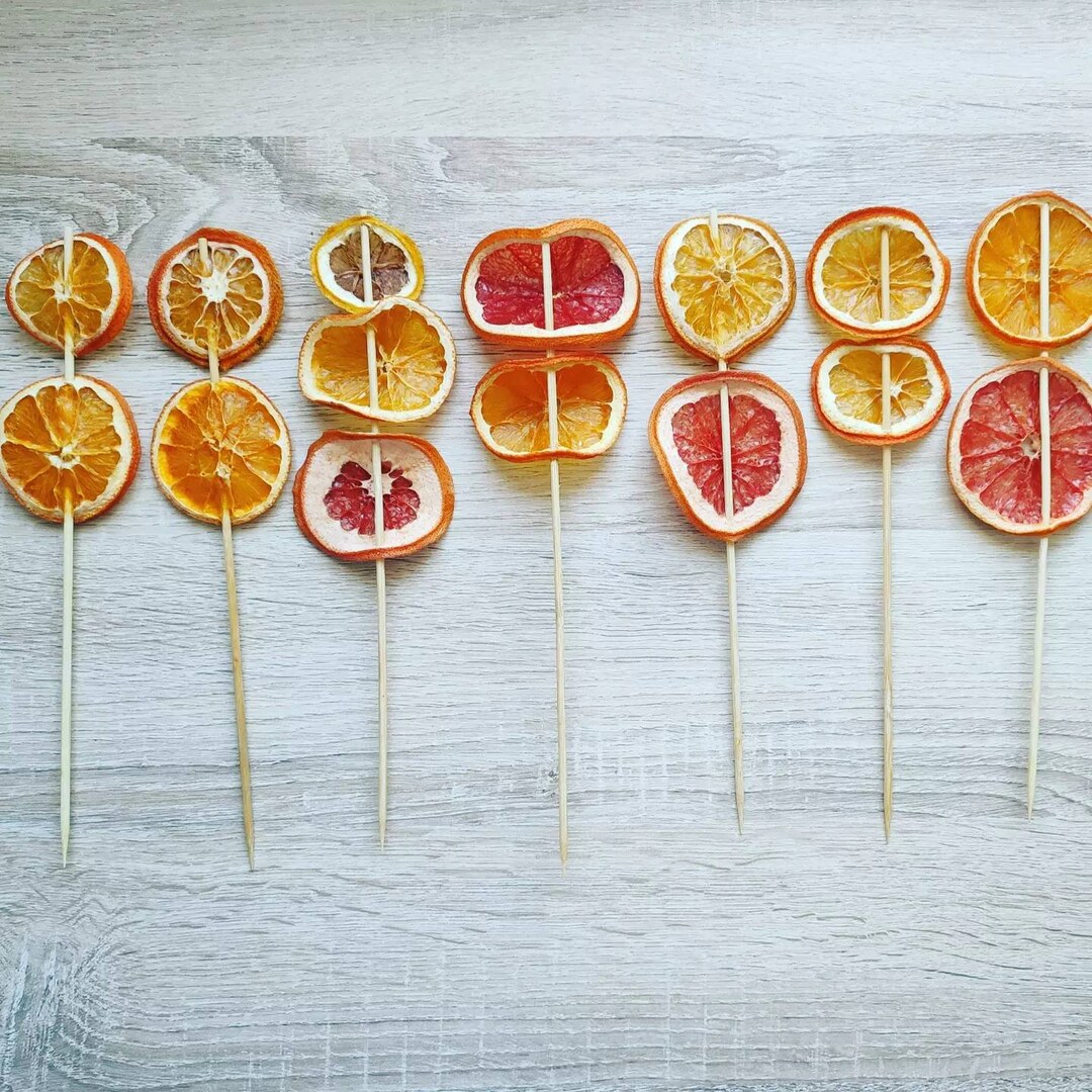 Citrus Decoration, Cocktail Decoration, Citrus Sticks, 5pc, No Glue ...