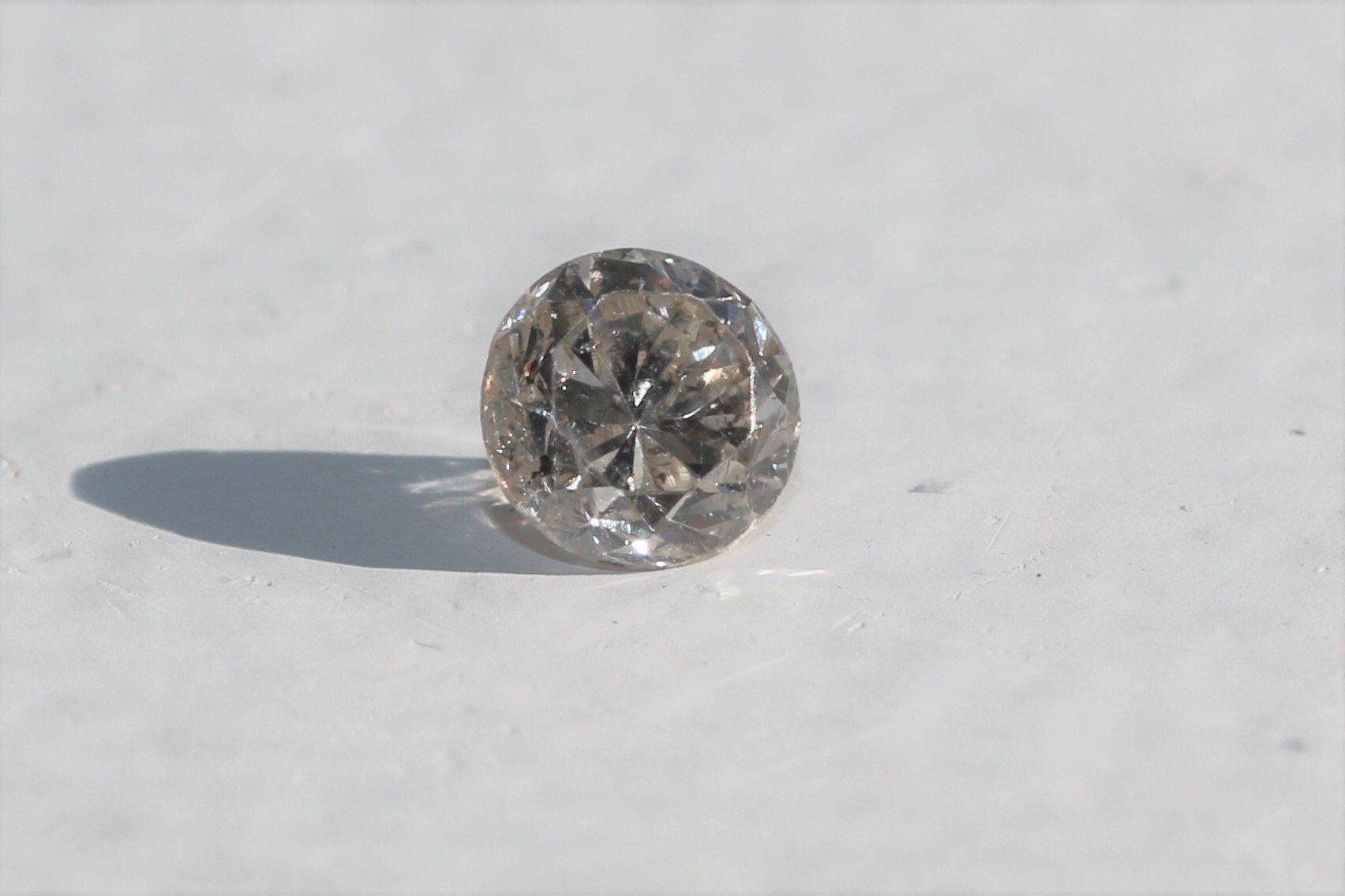 Small Round Brilliant Cut Loose Diamond Faint Brown K Color - Etsy