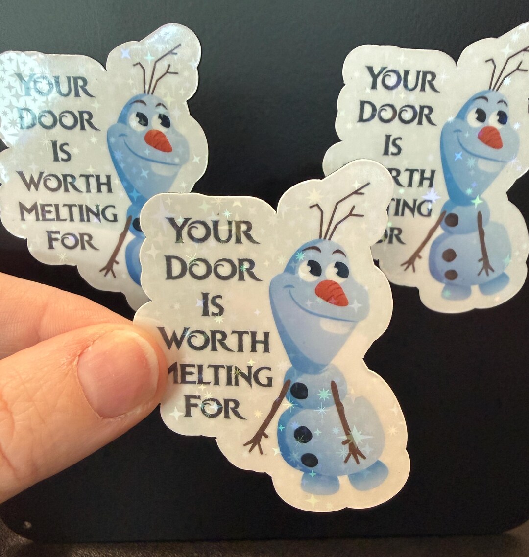 Olaf Frozen Melting Door Magnet DCL Pixie Dust - Etsy