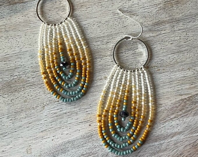 Bohemian Rhapsody Earrings | Seed Bead Earrings | Beaded Fringe ...