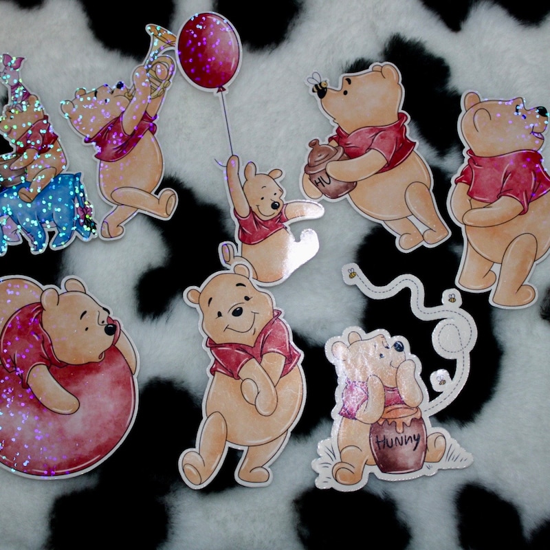 Winnie the Pooh Stickers - Etsy
