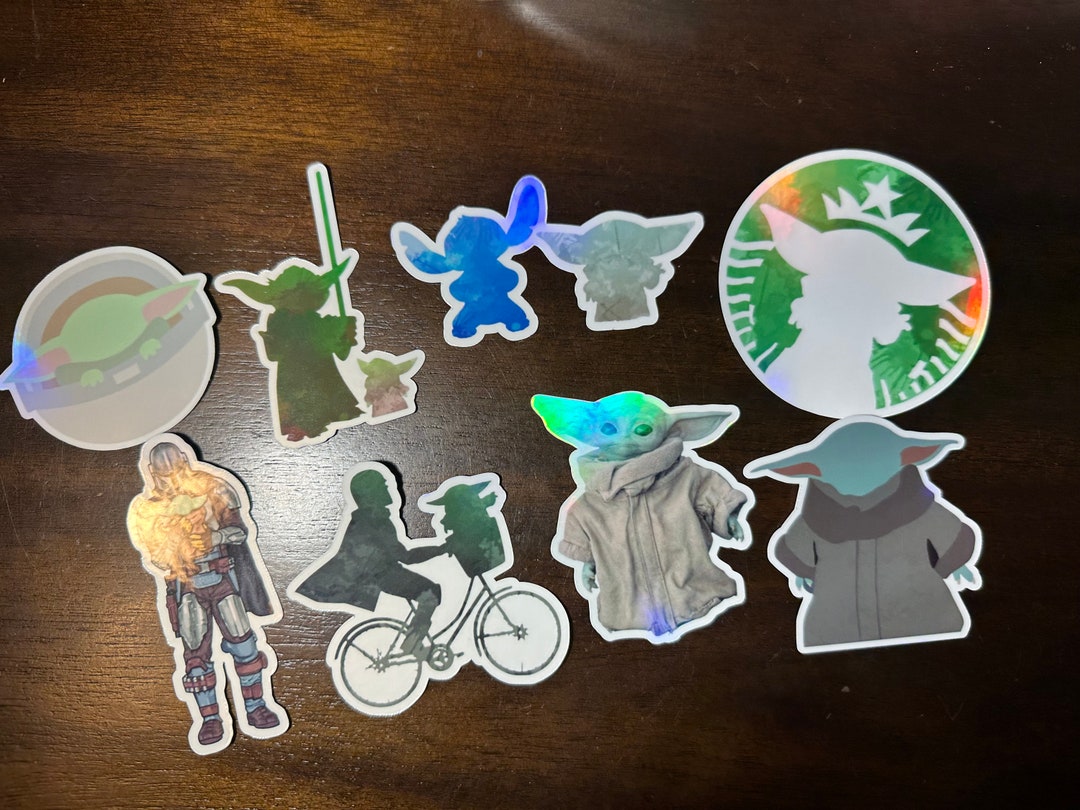 Grogu Inspired Sticker Set - Etsy