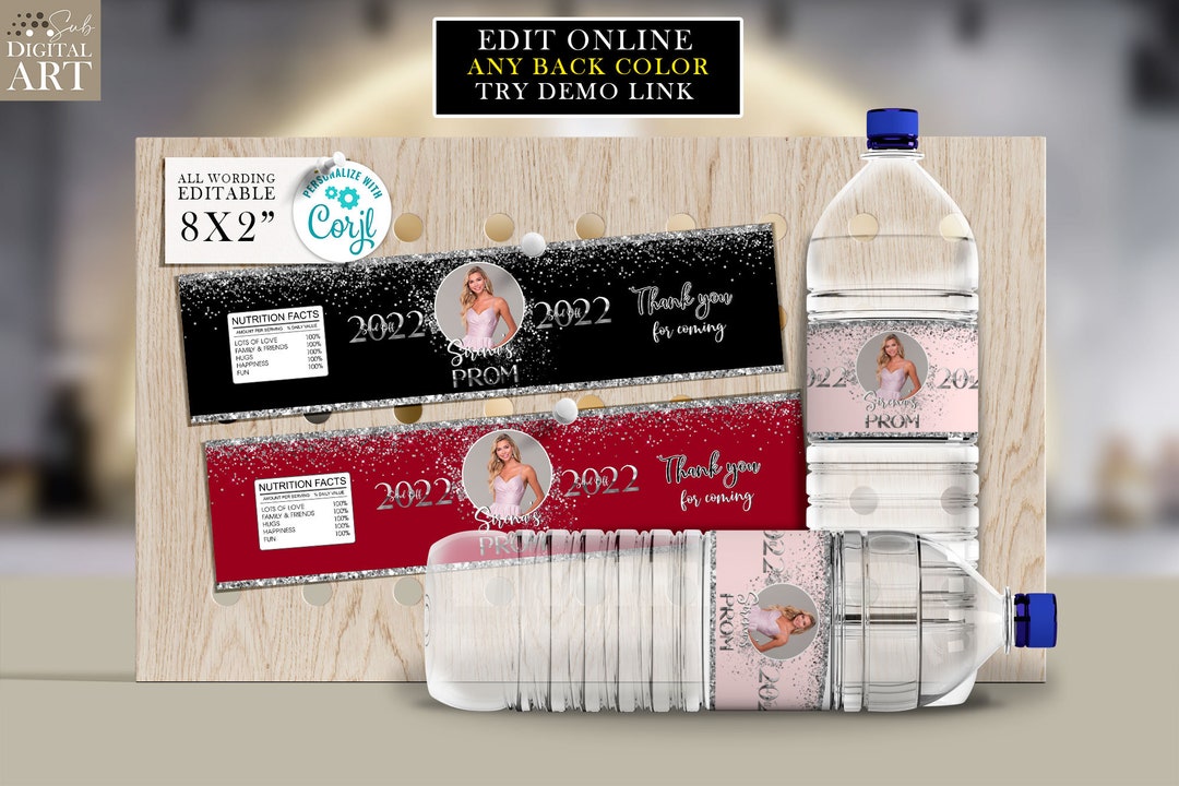Prom 2024 Water Bottle Labels Party Decorations Graduation Party Favors ...