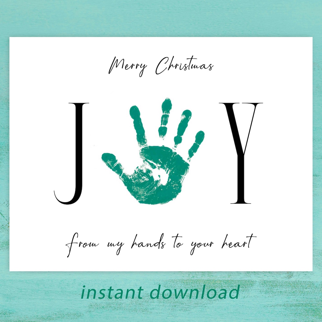 Joy Christmas Handprint, Nativity Art, Sunday School Christmas Craft ...