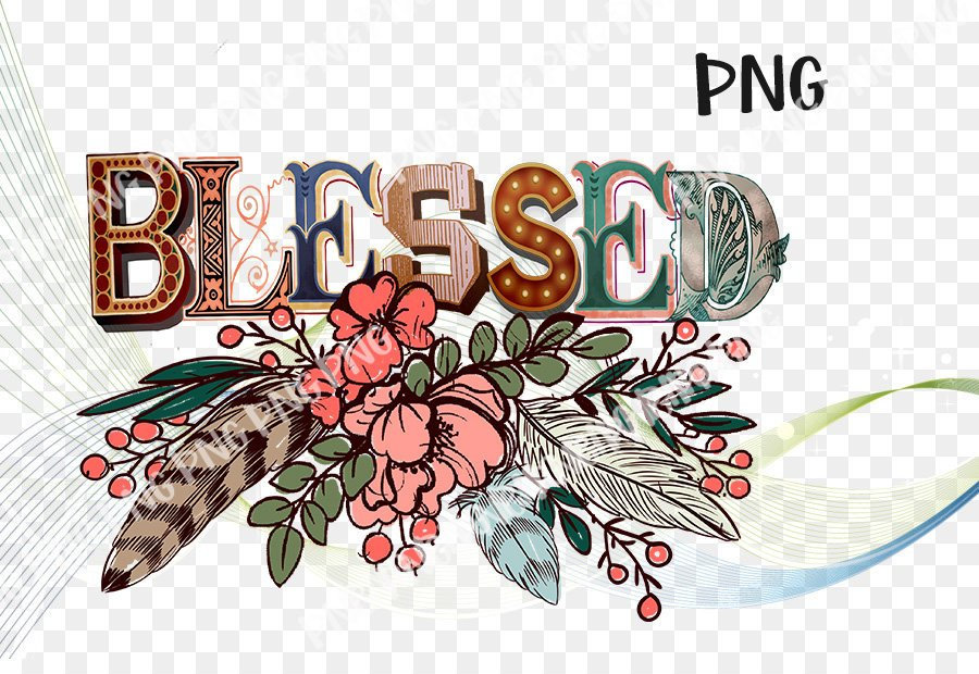1 file Png Blessed Sublimation design instant download Blessed | Etsy