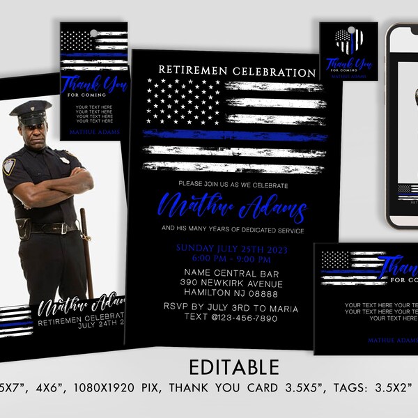 Police Retirement Party - Etsy