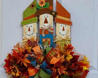 Scarecrow wreath | Etsy