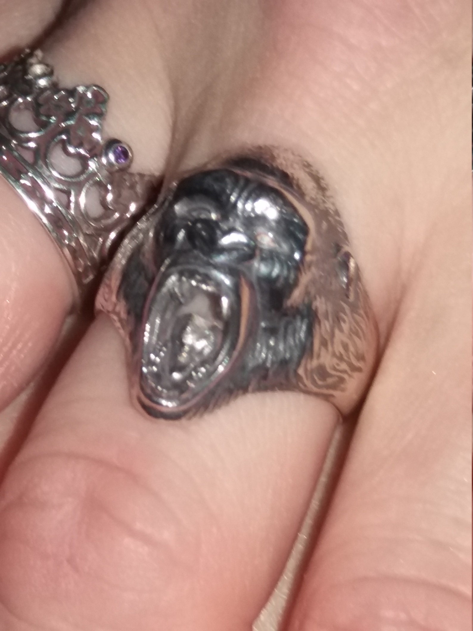 Detailed Ring head of a gorilla Animal jewellery | Etsy
