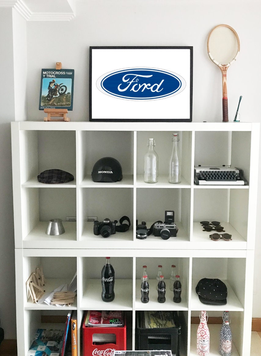 FORD LOGO Print, Poster, Drawing for Decoration - Etsy