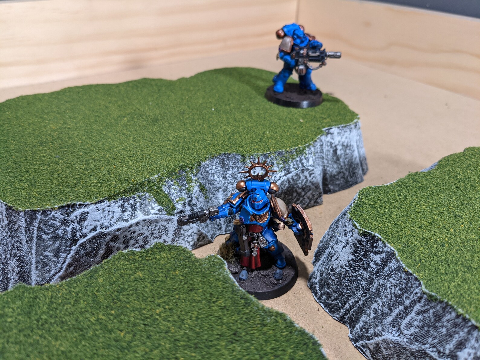 Wargaming Terrain Small Box Set of Platform Hills Grass | Etsy