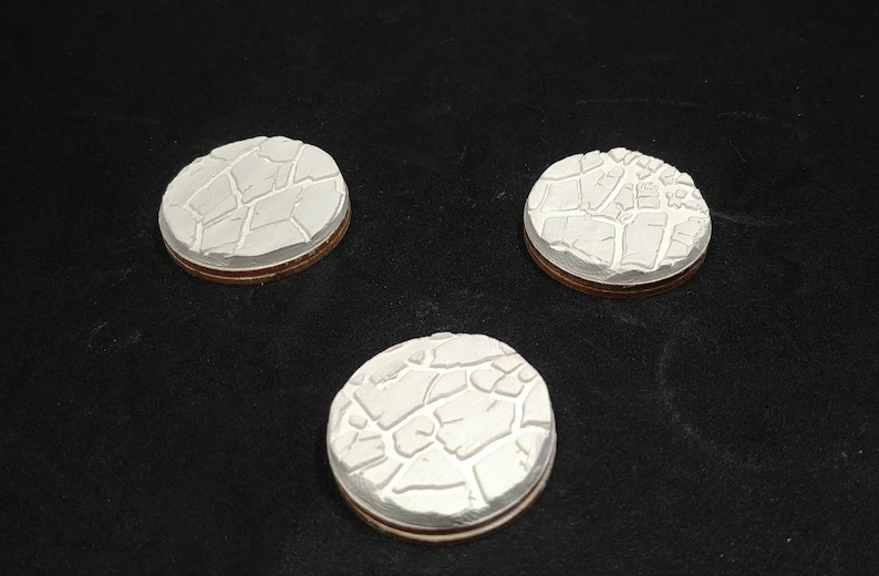 Broken Ground Texture Bare Clay Bases for Miniatures - Etsy