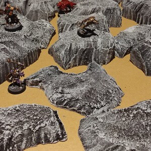 Wargaming Terrain - Large Box Set of Hills Stone Finish - Etsy