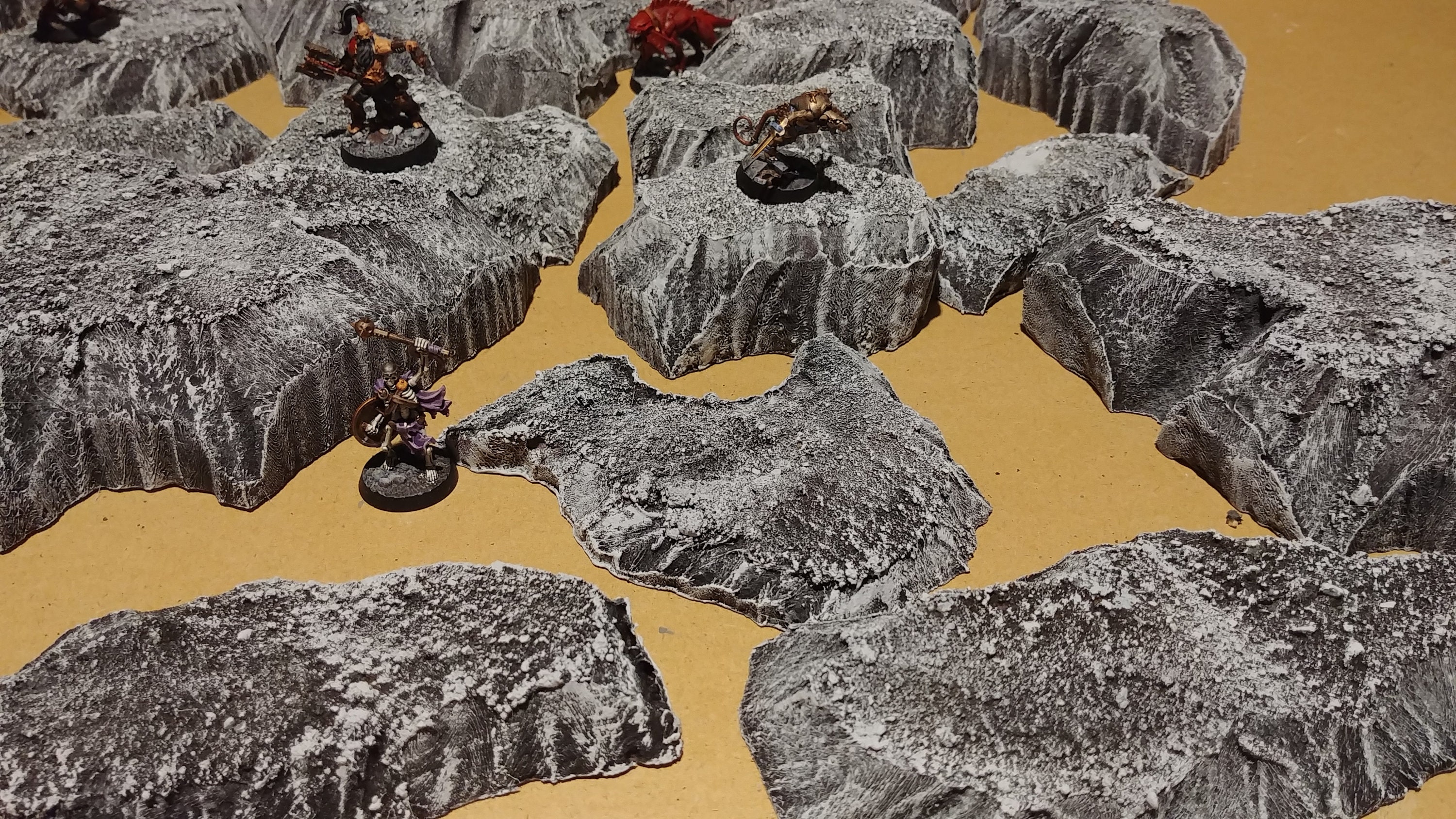 Wargaming Terrain Large Box Set of Hills Stone Finish - Etsy