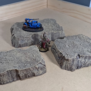 Wargaming Terrain - Small Box Set of Platform Hills Wasteland or Desert ...
