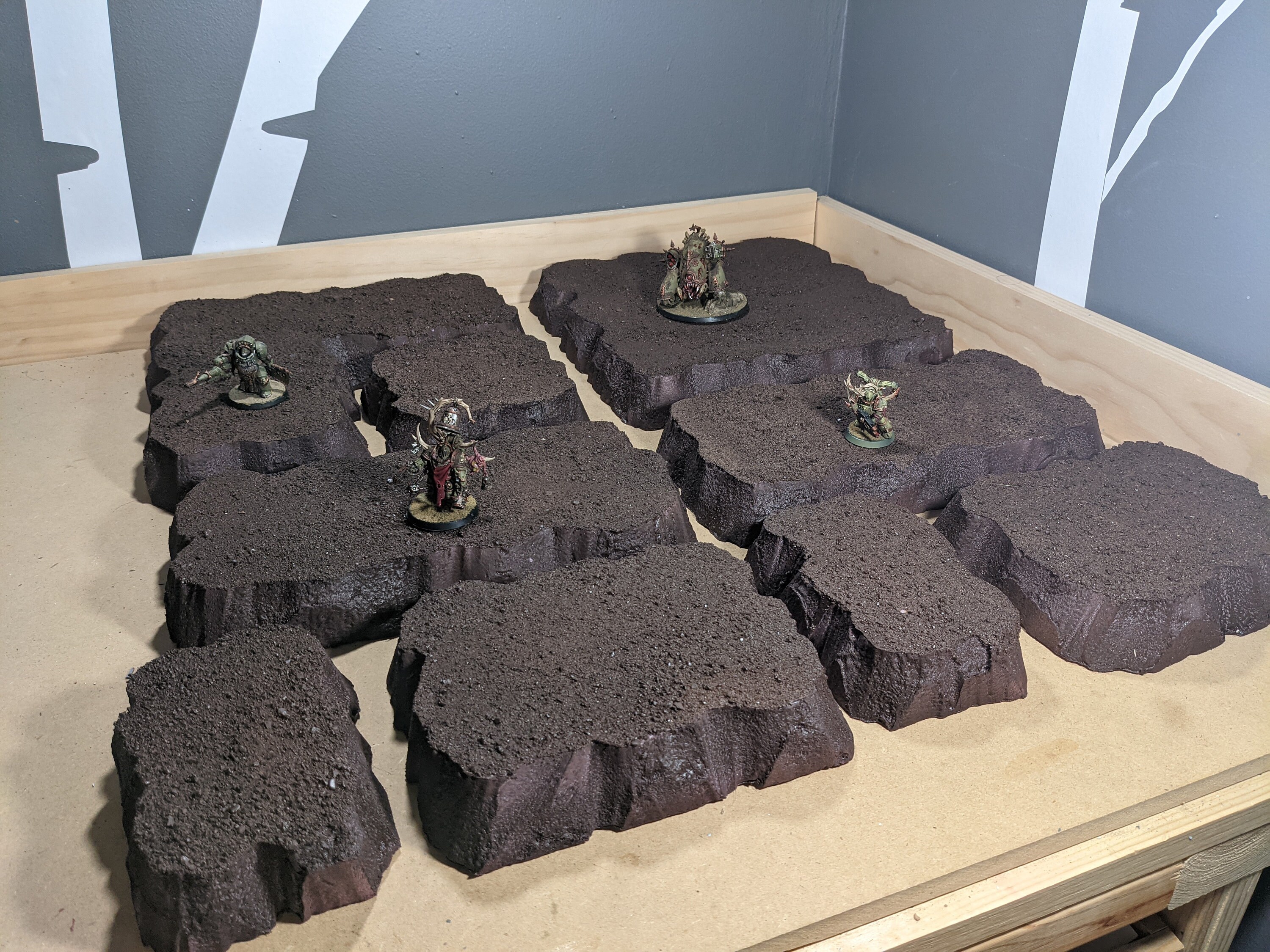 Wargaming Terrain Large Box Set of Platform Hills Primed - Etsy