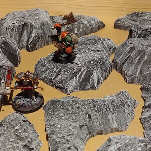 Wargaming Terrain Large Box Set of Hills Stone Finish - Etsy