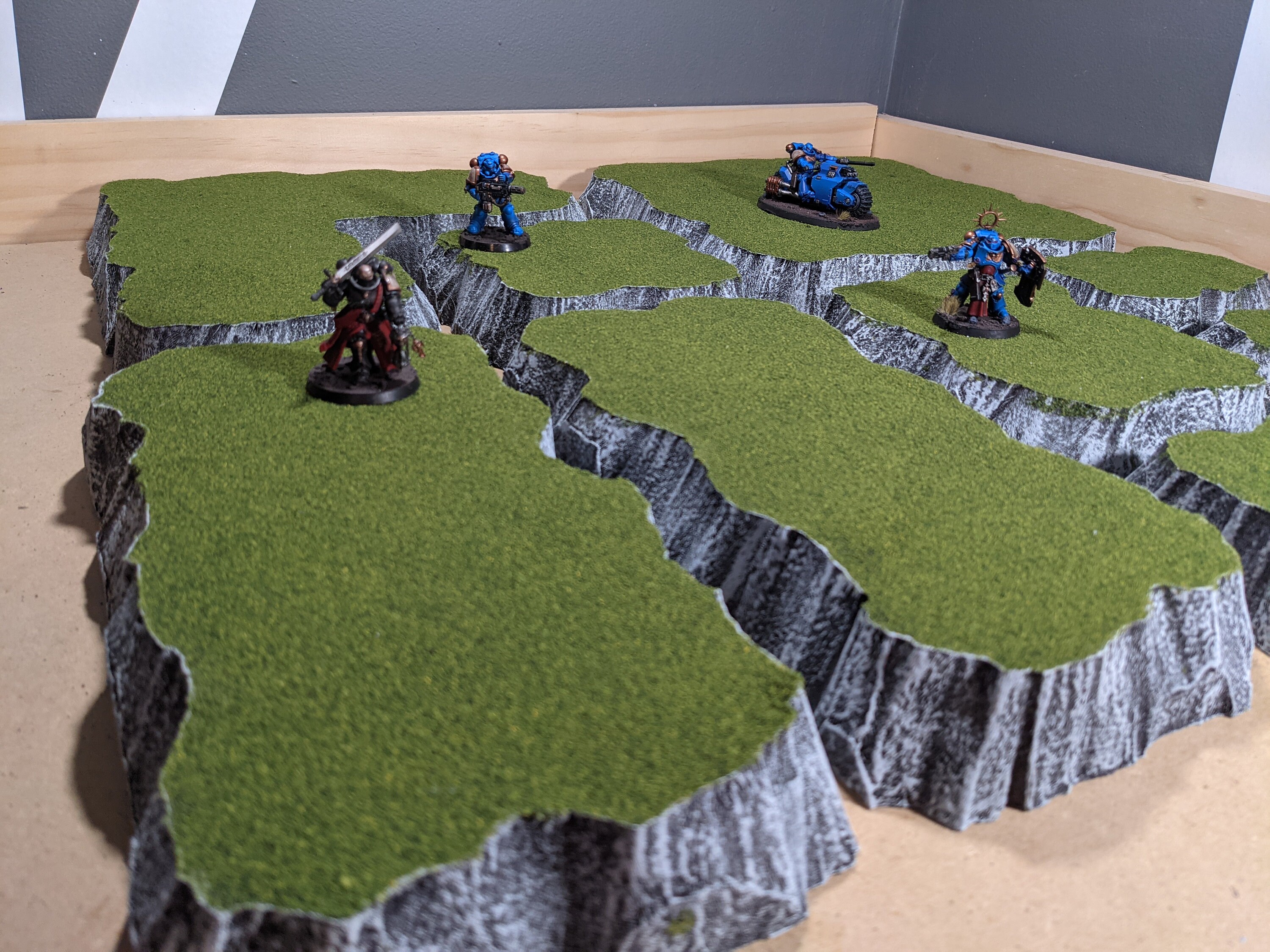 Wargaming Terrain Large Box Set of Platform Hills Grass | Etsy