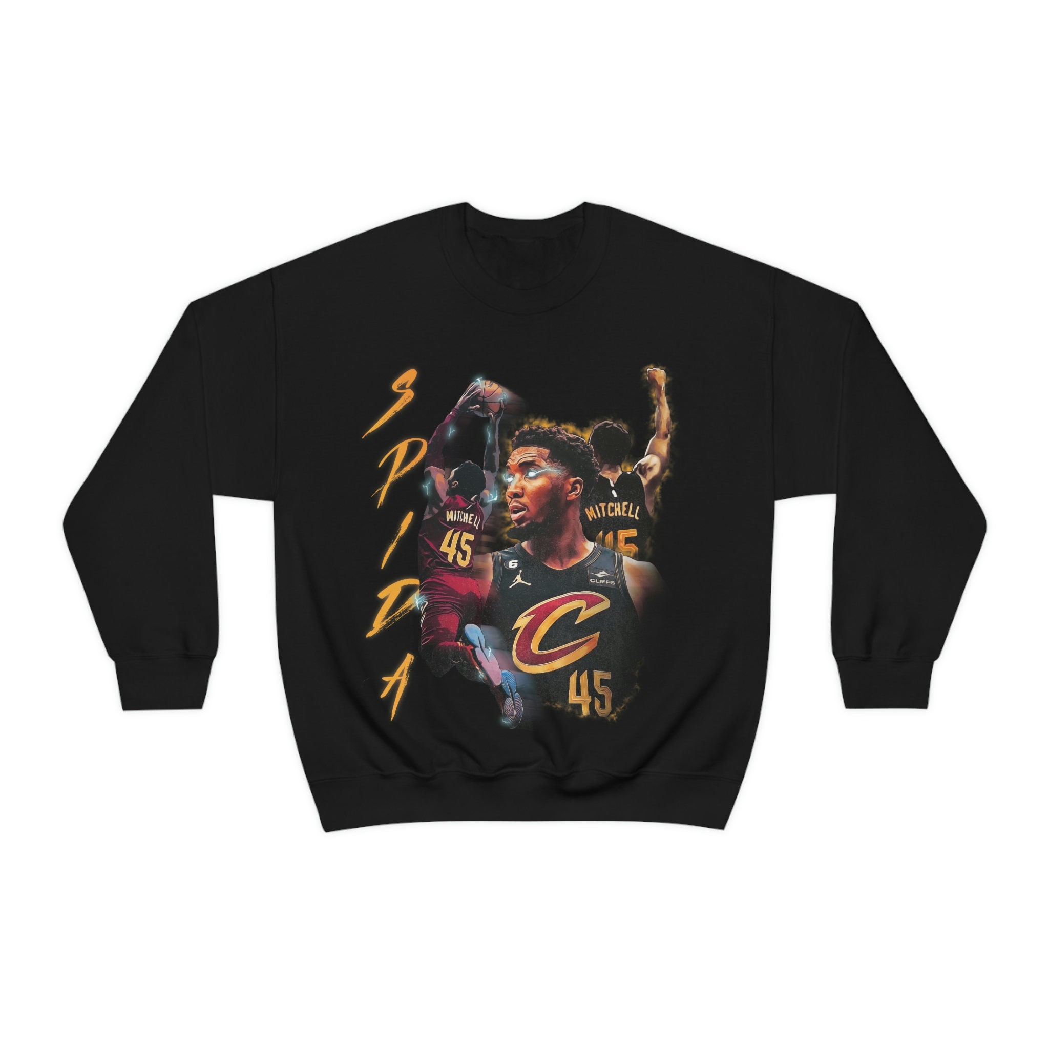 Custom Donovan Mitchell "spida" Graphic Sweatshirt, Donovan Mitchell ...