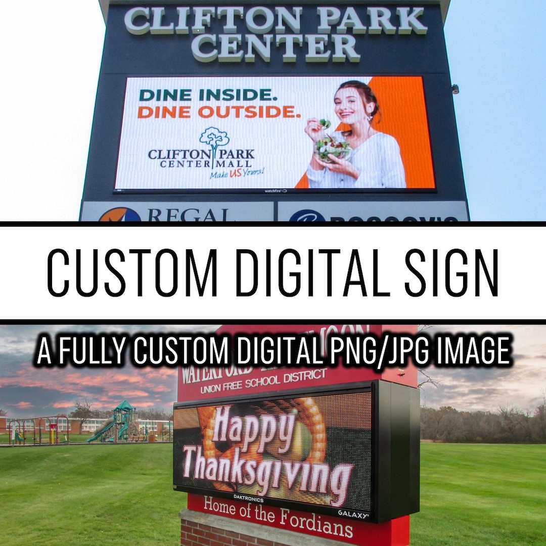 Custom DIGITAL BILLBOARD DESIGN - Etsy
