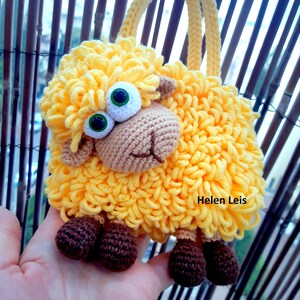 Sheep Bag Crochet Pattern Handbag Amigurumi Toy - Etsy