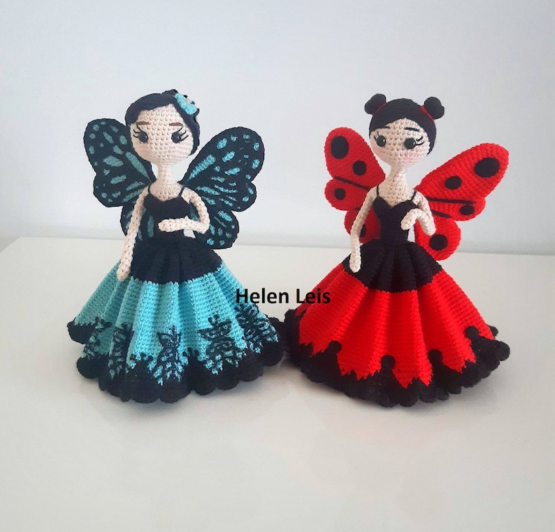 Ladybug Fairy Crochet Doll Pattern (PDF) - Etsy