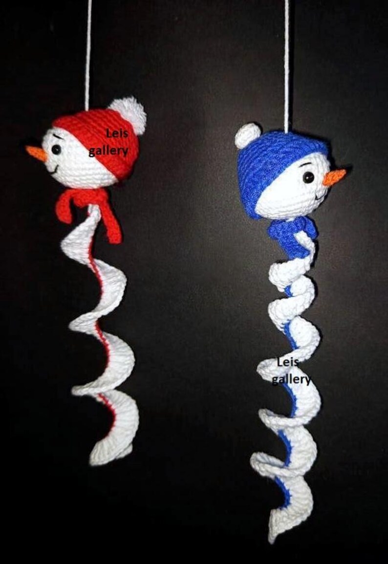 Snowman Wind Spinner Crochet Pattern in Eng. – Amigurumi Christmas ...