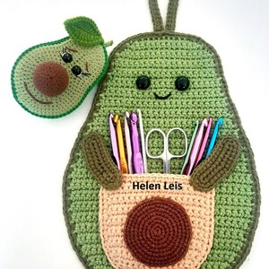 Phone Holder Avocado Crochet Pattern Kitchen Holder Pendant Gift - Etsy