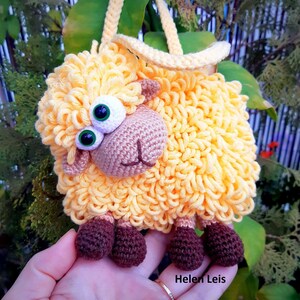 Sheep Bag Crochet Pattern Handbag Amigurumi Toy - Etsy