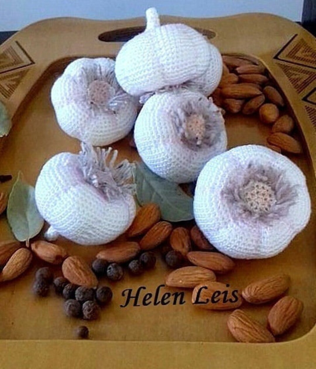 GARLIC Crochet Pattern, Amigurumi Garlic Toy, Crochet Vegetables, the ...